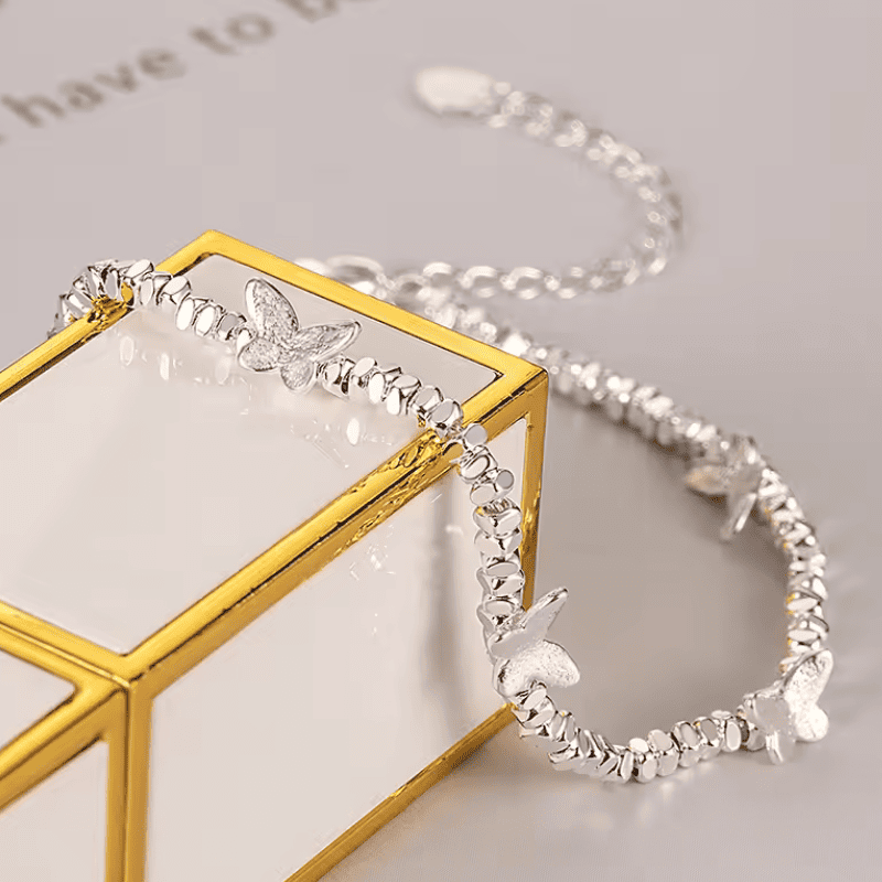 Elegant Butterfly Charm Bracelet – Flutterlight Bracelet | Oscar Willow ...