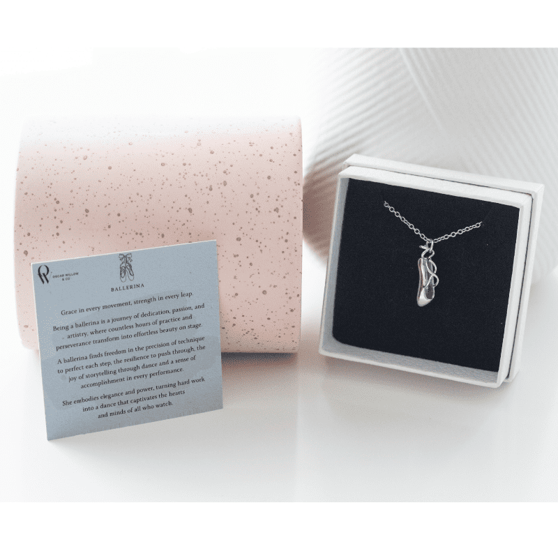 Graceful Steps Ballet Necklace - Elegant Jewellery — Oscar Willow & Co