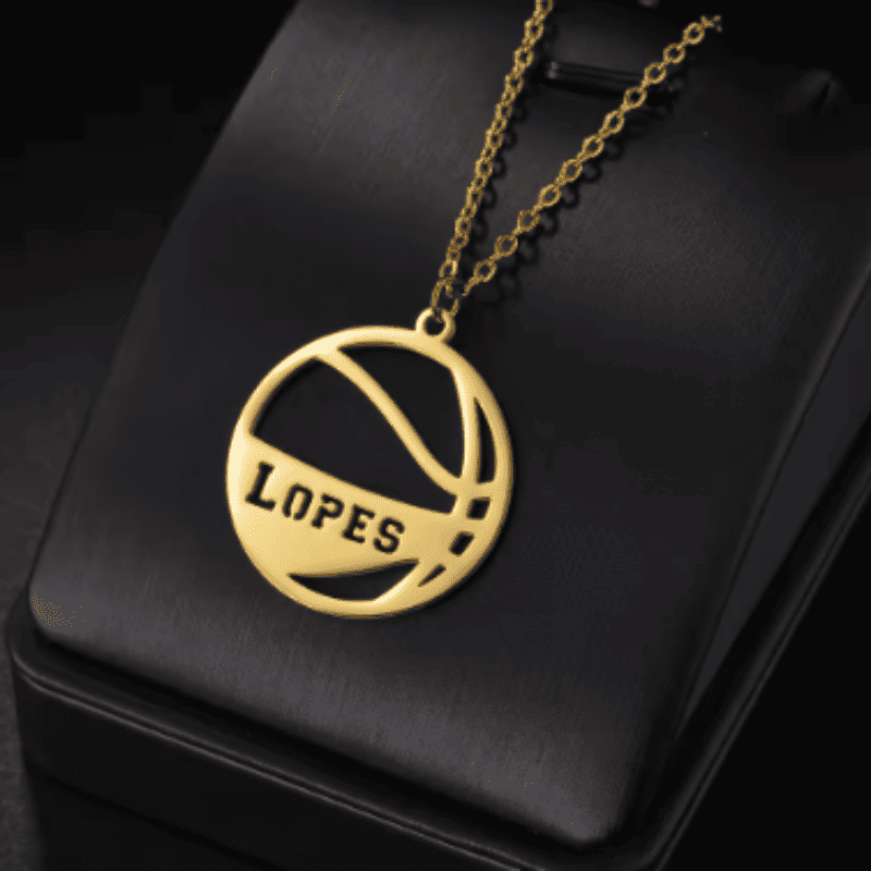 Hoops Legacy Necklace – Custom Basketball Pendant for Players & Fans ...
