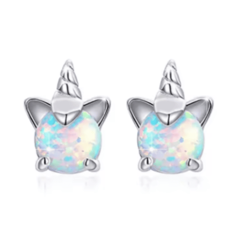 Opal Dream Unicorn Studs – Magical Opal Unicorn Earrings — Oscar Willow & Co
