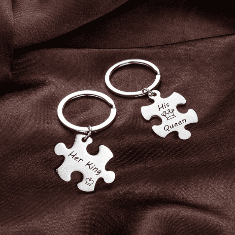 Perfect Fit Keychains – Matching Puzzle Couple Keychain Gift — Oscar ...